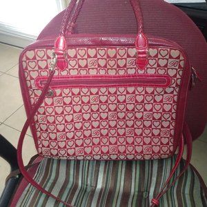 Brighton | Bags | Brighton Red Heart Laptop Briefcase Crossbody ...